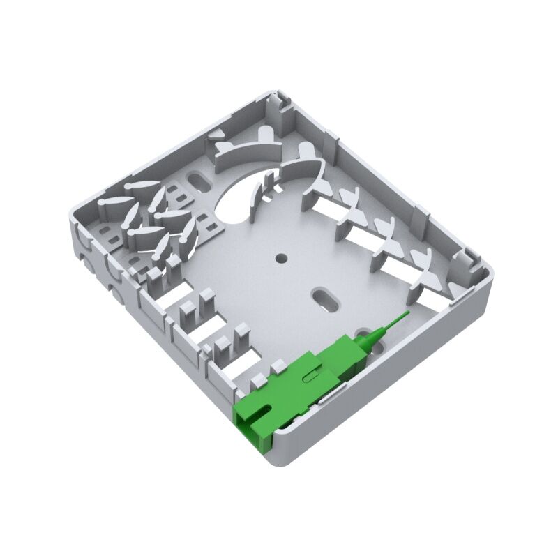 1 Core FTTR Indoor 4 Adapter Fiber Rosette Box - Fibconet Communicate