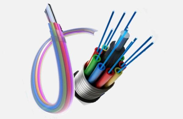 Differ between Fiber optics, Twisted pair cables and Coaxial cables