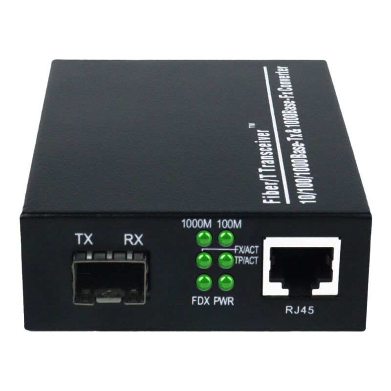 10/100/1000 Base TX RJ45 2Gbps Fiber Optic Media Converter - Fibconet Communicate