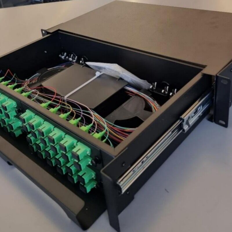 48 Core 2U Pull-out Fully Equipped (with simplex SC/APC&Colored Pigtail) ODF - Fibconet Communicate